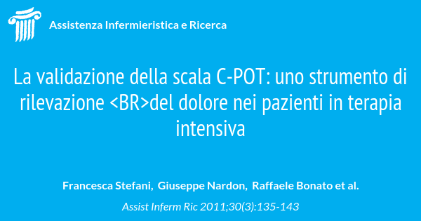 La validazione della scala C-POT: uno strumento di rilevazione del ...
